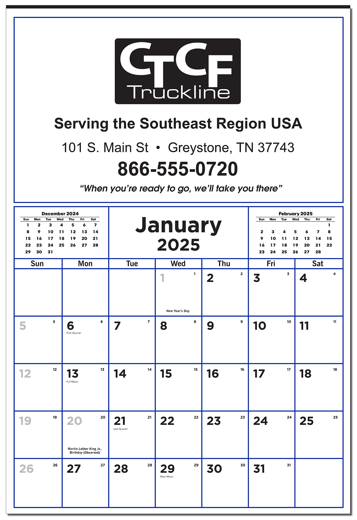 Economy Commercial Calendar: Calendar Company