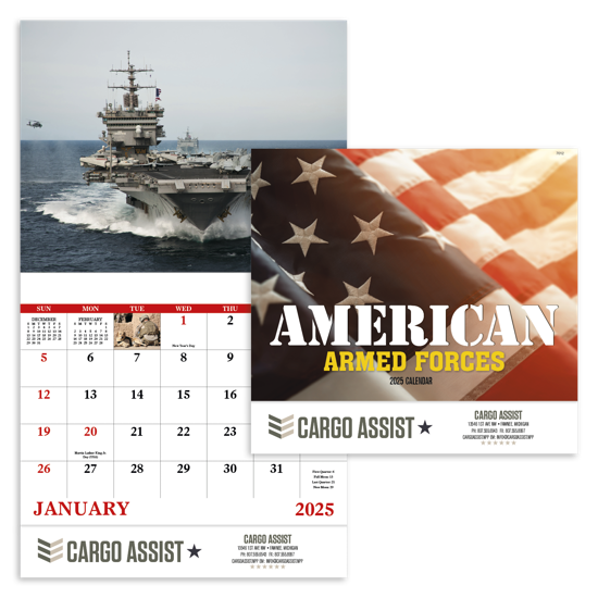 American Armed Forces Appointment Wall Calendar - Stapled: Calendar Company