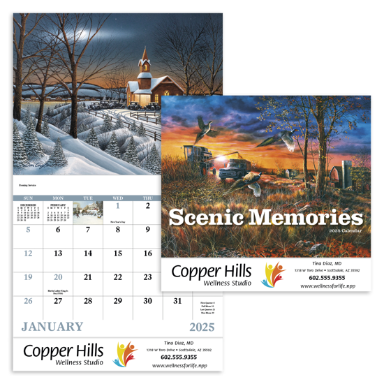Scenic Memories Wall Calendar - Stapled: Calendar Company