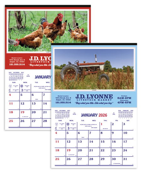 Farm Calendar | Customizable Ranch Calendar | Calendar Company