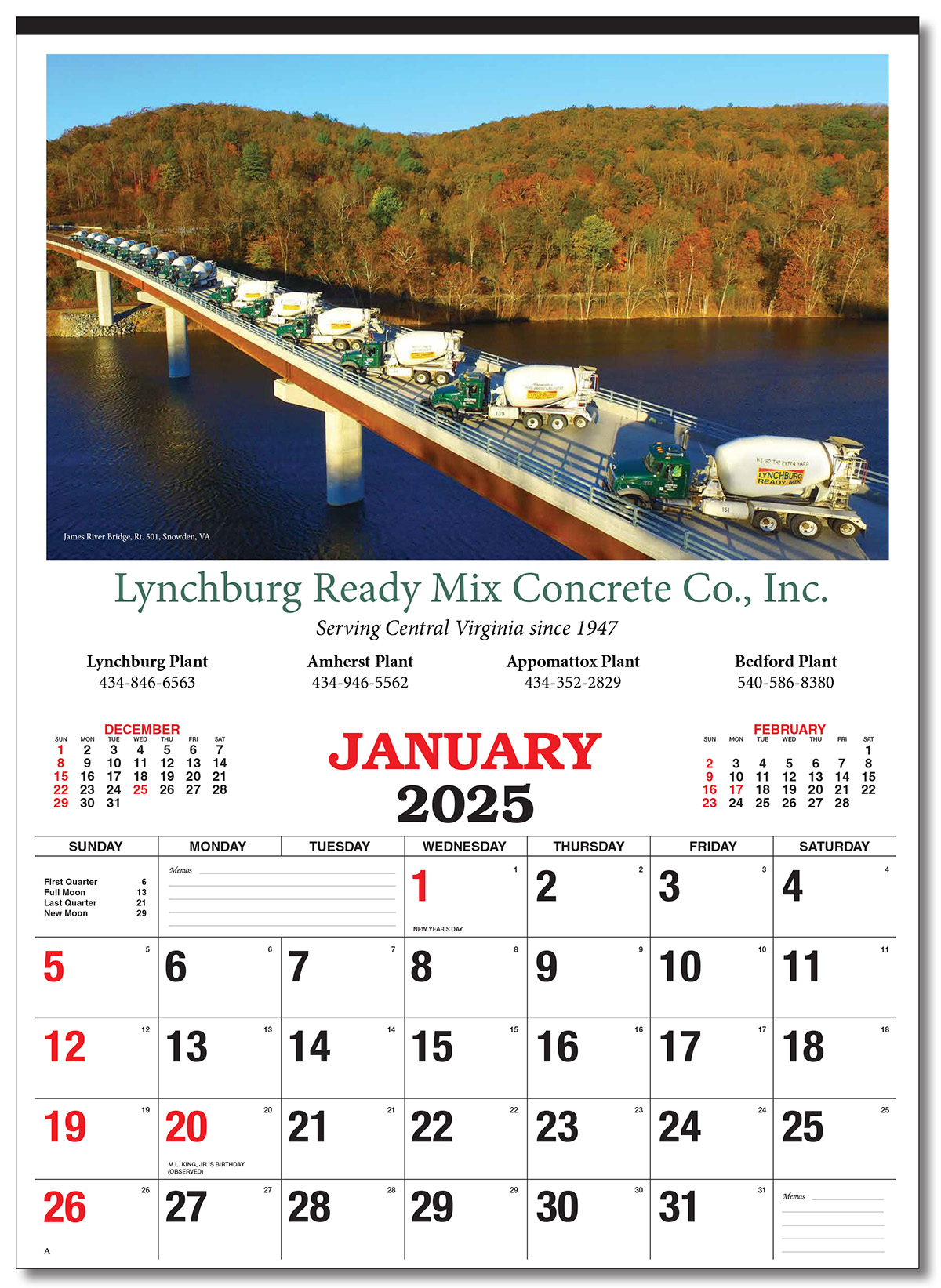 Large Format Custom Calendars - Promotional 12 Sheet Calendar