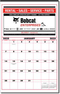 Custom Full-Color Contractor's Promotional Calendar for Company