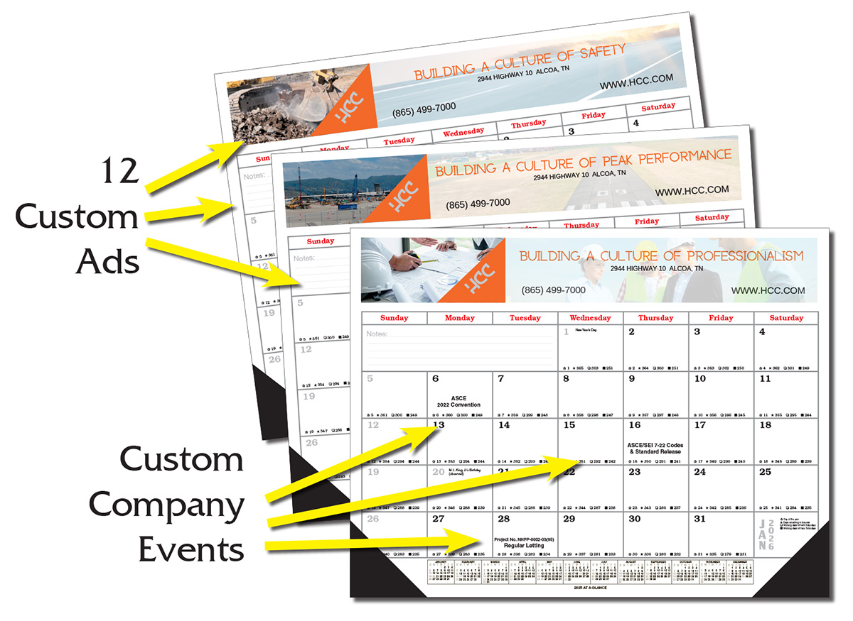 Fully Custom Desk Calendar | Design Your Own Desk Calendar | Calendar ...