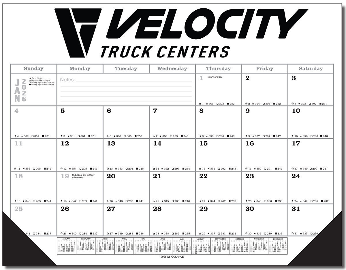 Large Monthly Desk Calendar | Custom Extra Large Calendar | Calendar ...