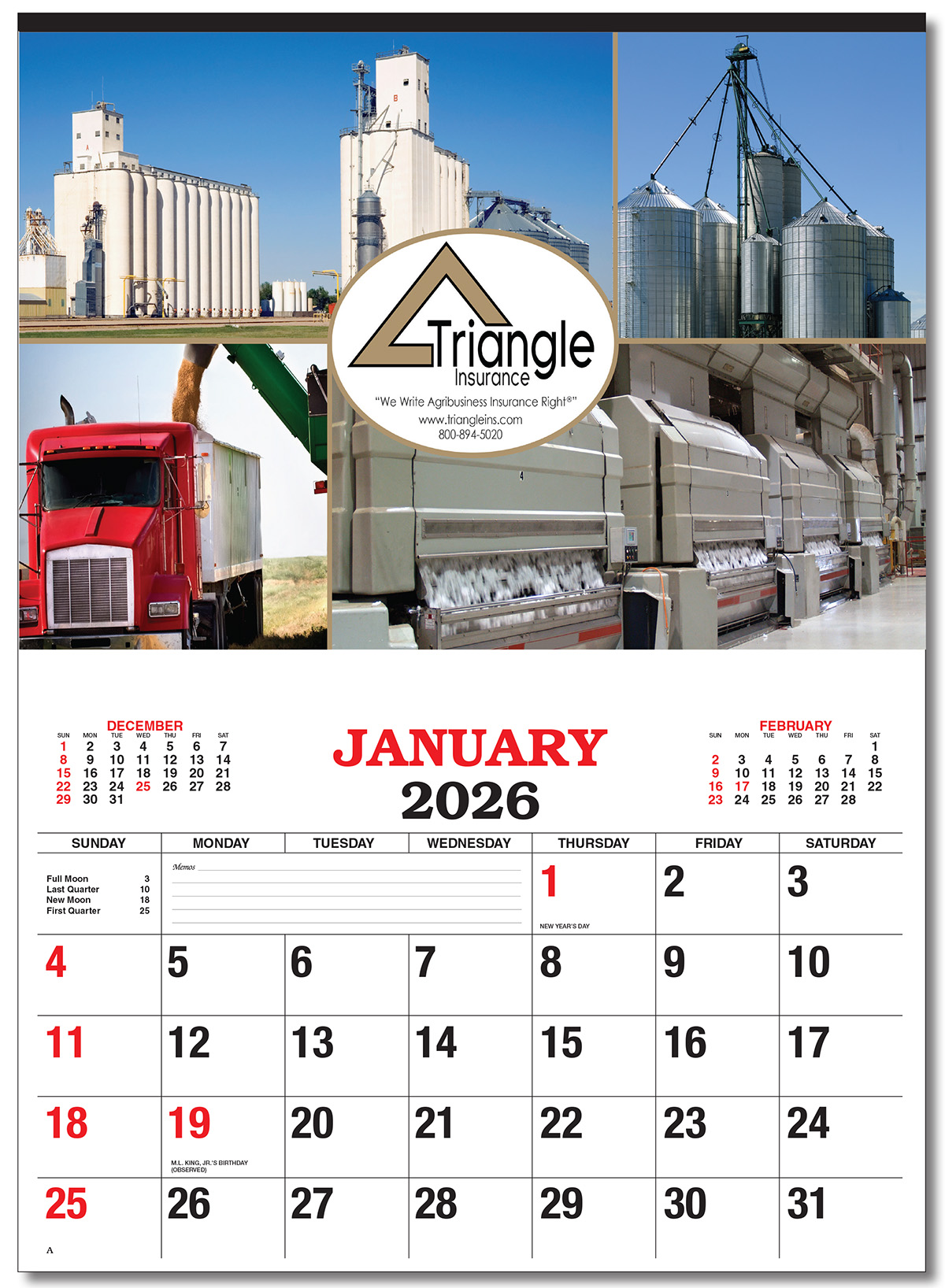 Large Custom Calendar | Monthly Pictures & Ads | Calendar Company