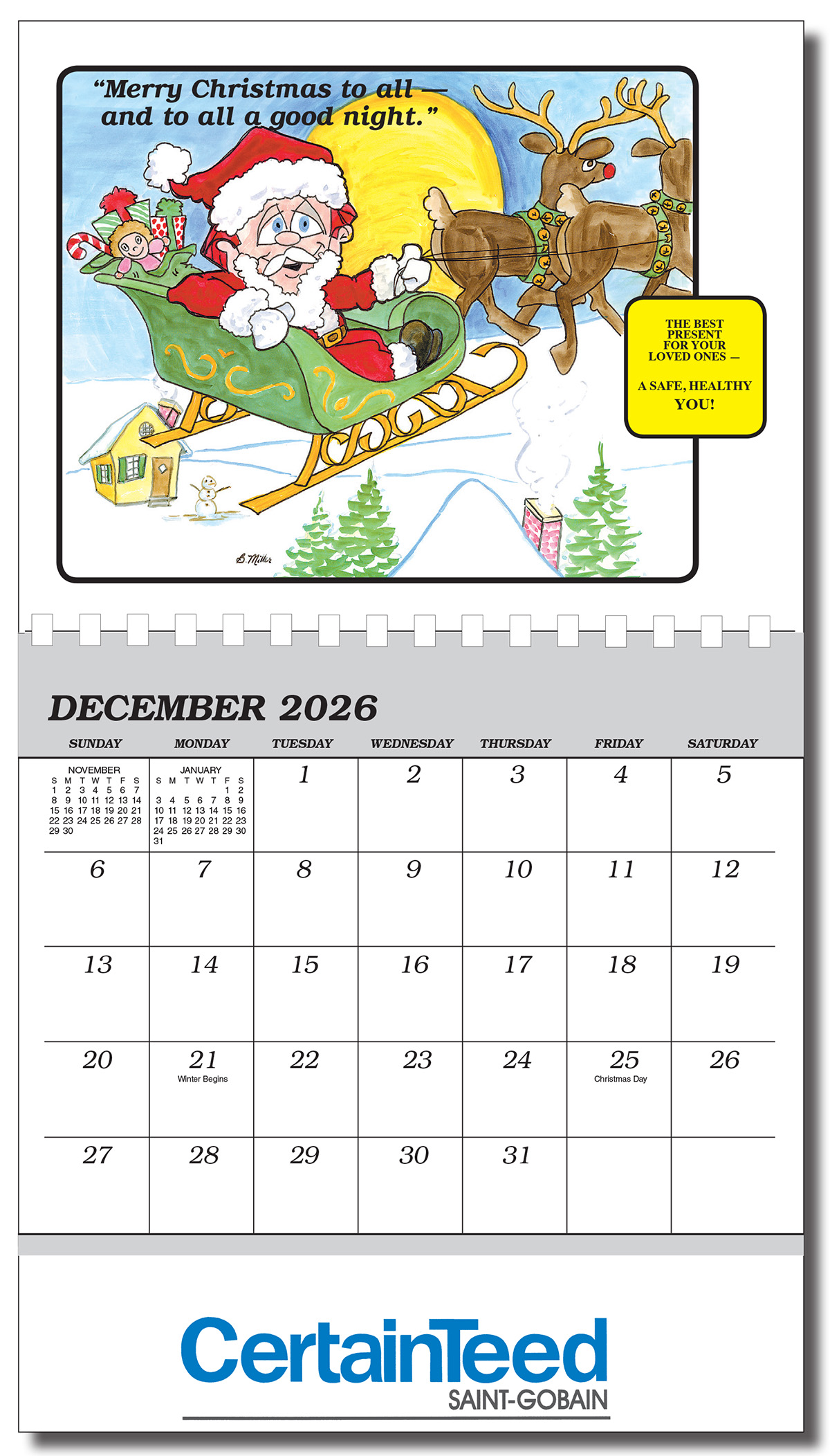 Safety Sam Calendar | Promotional Safety Education Calendar | Calendar ...