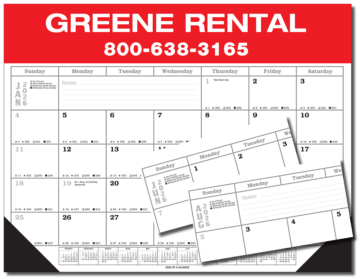 Canadian Holiday Desk Calendar | Custom Desk Pad Calendar | Calendar ...