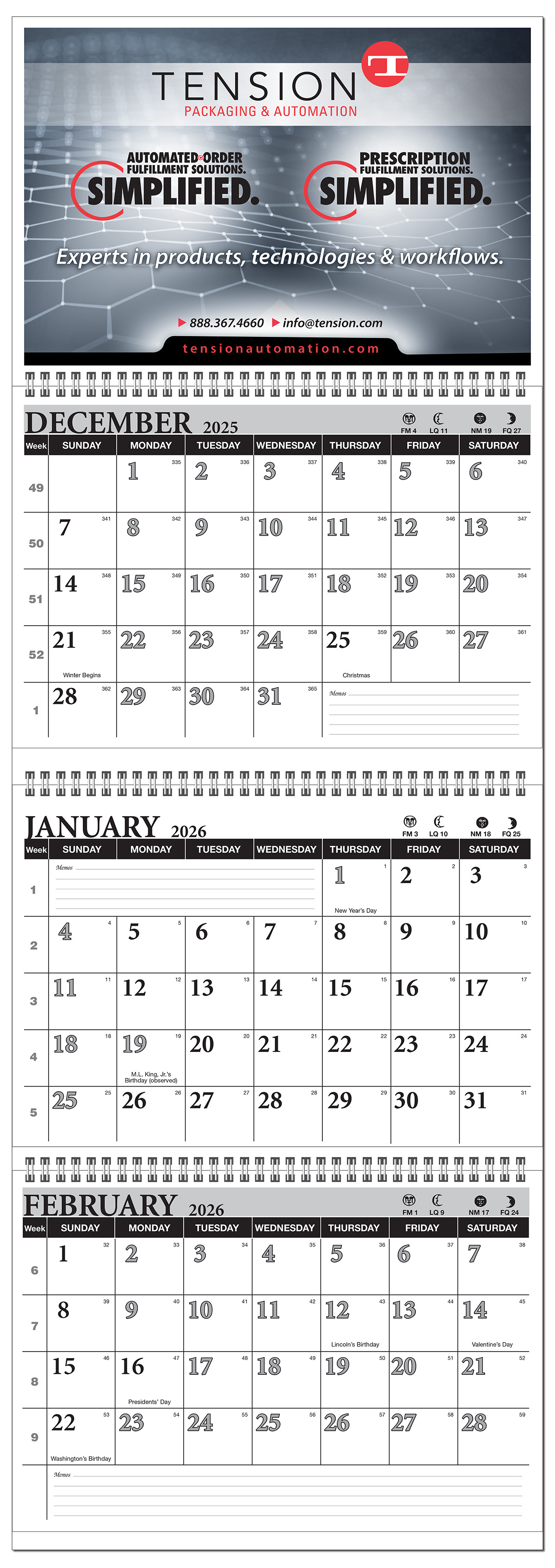 3 Month Calendar Printable