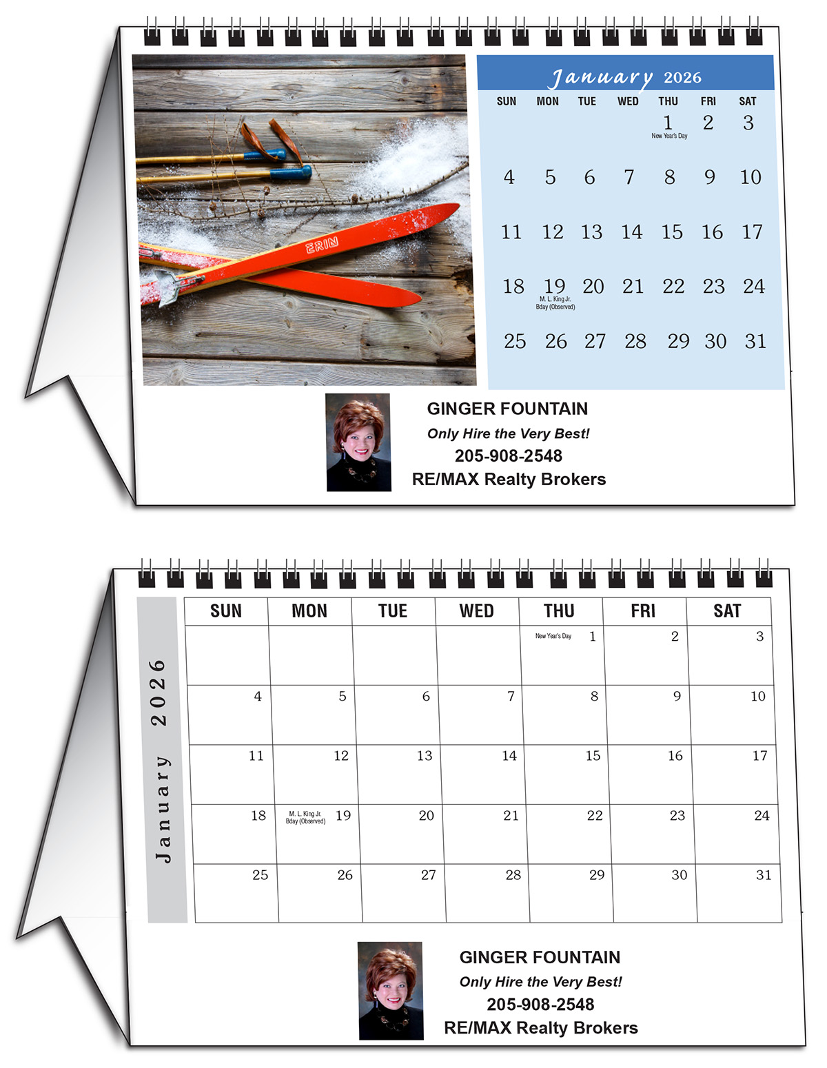 Personalized Name In Calendar | Medium Desk Calendars | Calendar Company