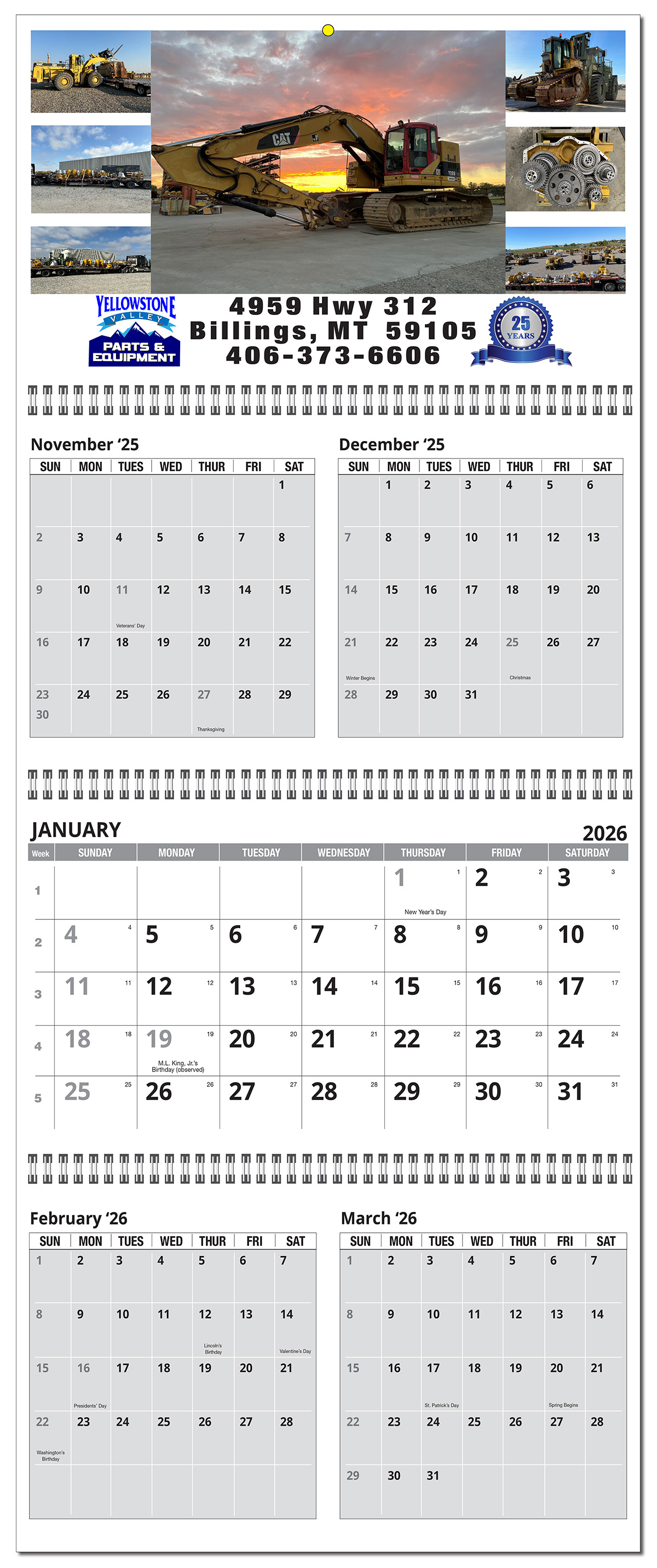 5 Month View Calendar | Branded Multi-Month Wall Display | Calendar Company