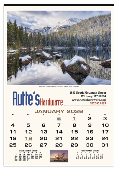 2025 Scenic America Executive Business Calendar: Calendar Company