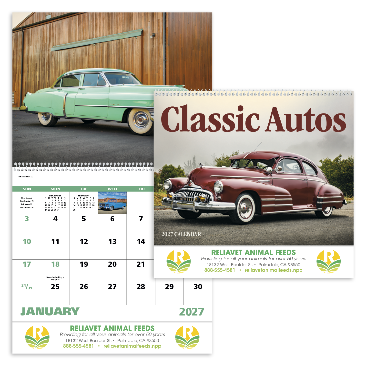 Classic Cars Calendar | Branded Wall Auto Calendars | Calendar Company