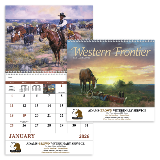 Western Frontier Wall Calendar - Spiral: Calendar Company