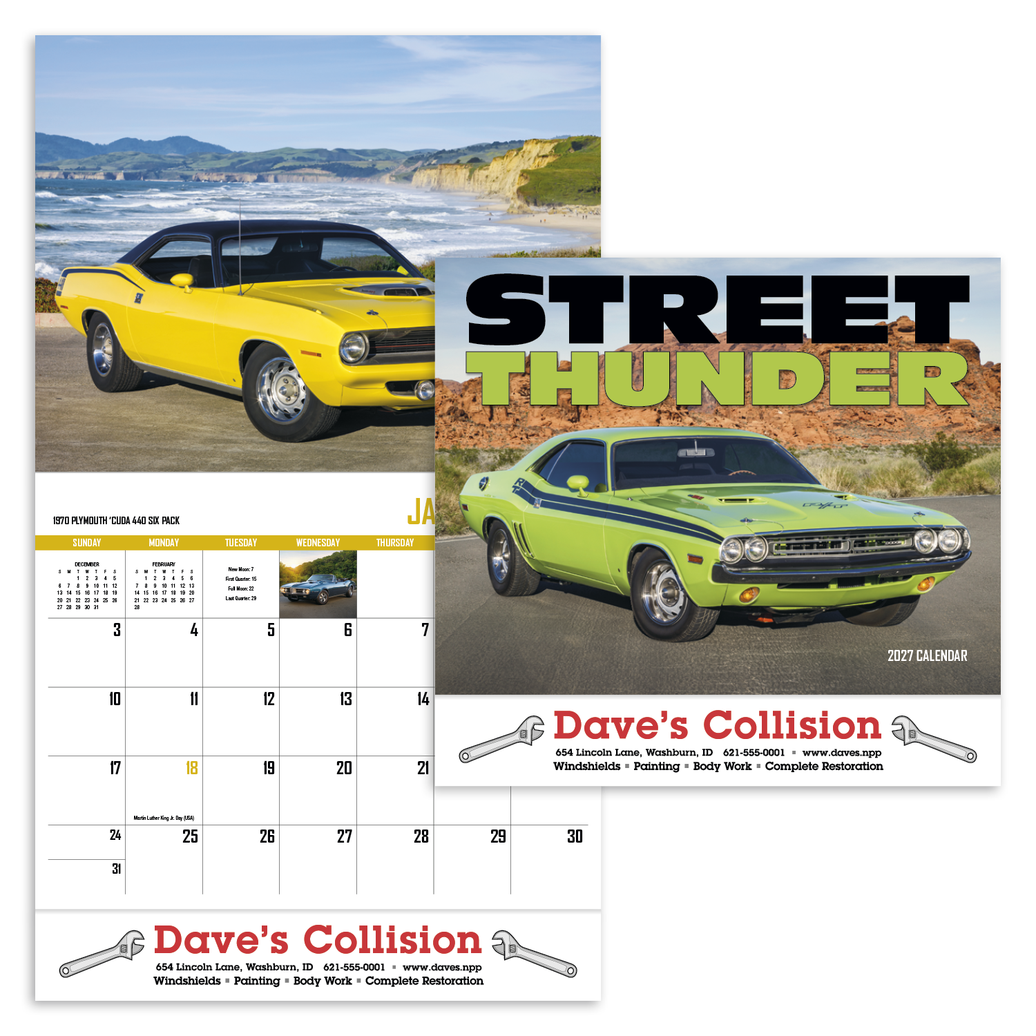 Muscle Cars Calendar | Branded Wall Calendars | Calendar Company