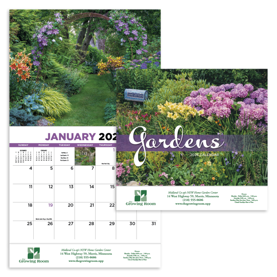 Gardens Wall Calendar | Scenic Floral 13‑Month Calendars | Calendar Company