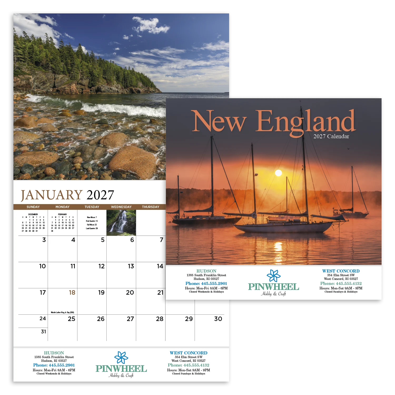 New England Scenic Calendar | Wall Calendar with Custom Ad | Calendar ...