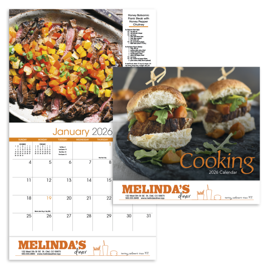 Cooking Appointment Wall Calendar - Stapled: Calendar Company