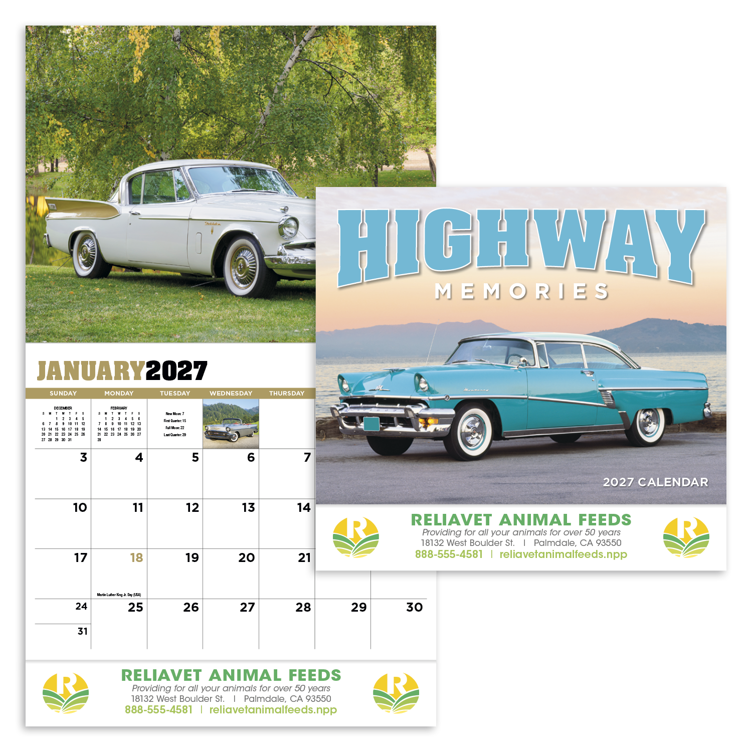 Classic Cars Calendar | Customizable Wall Calendars | Calendar Company