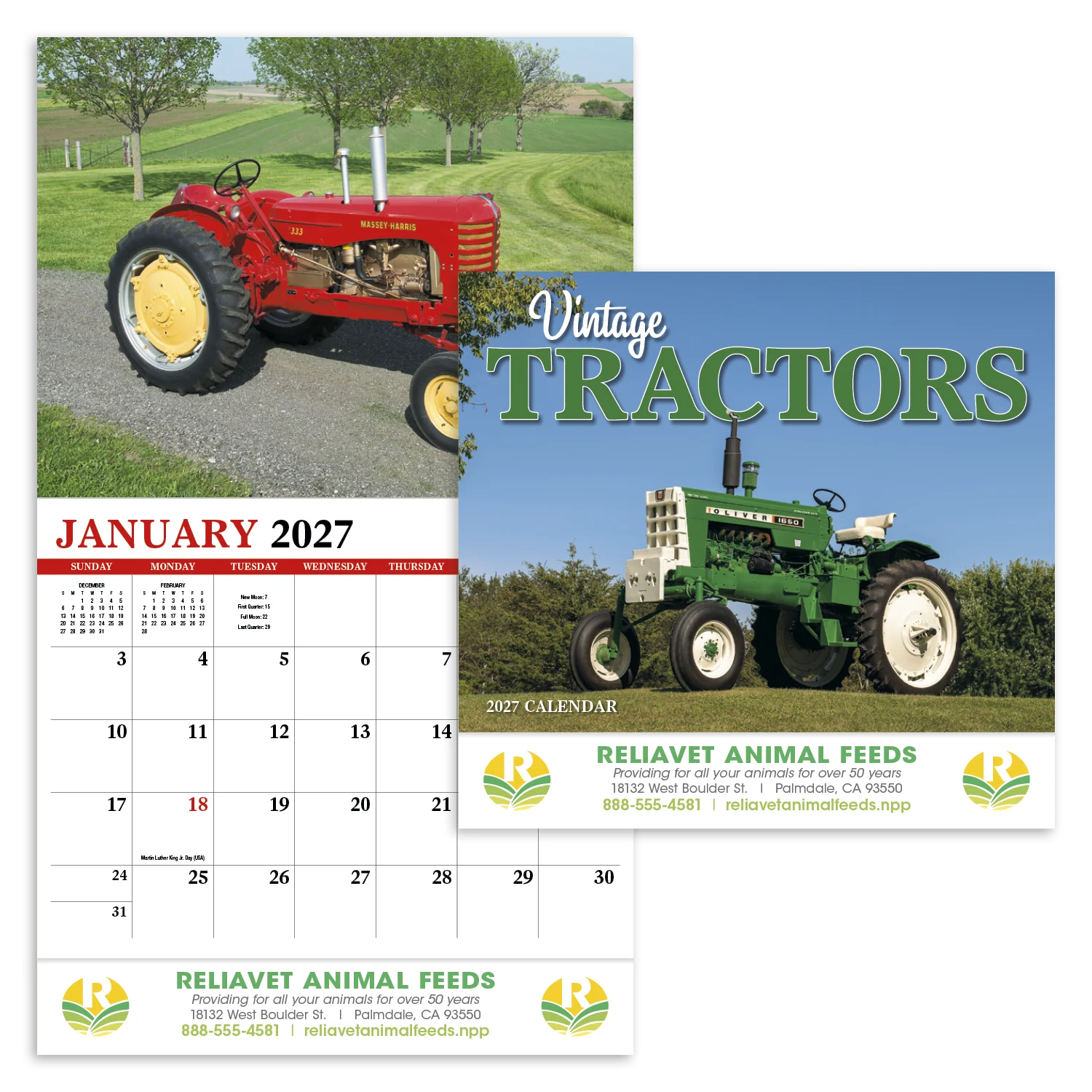 Vintage Tractors Appointment Wall Calendar - Stapled: Calendar Company